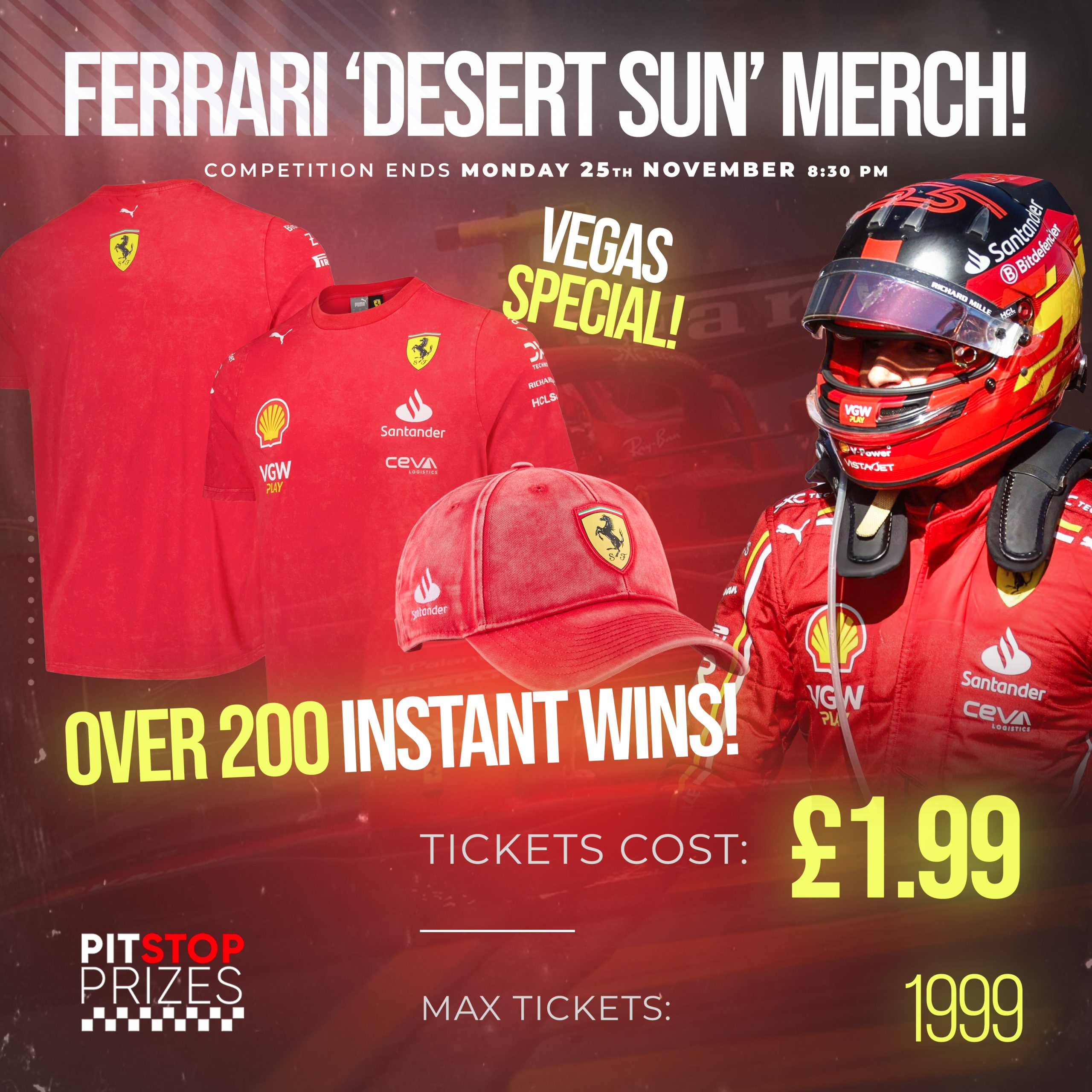 VEGAS SPECIAL: FERRARI ‘DESERT SUN’ MERCH! OVER 200 INSTANT WINS ...