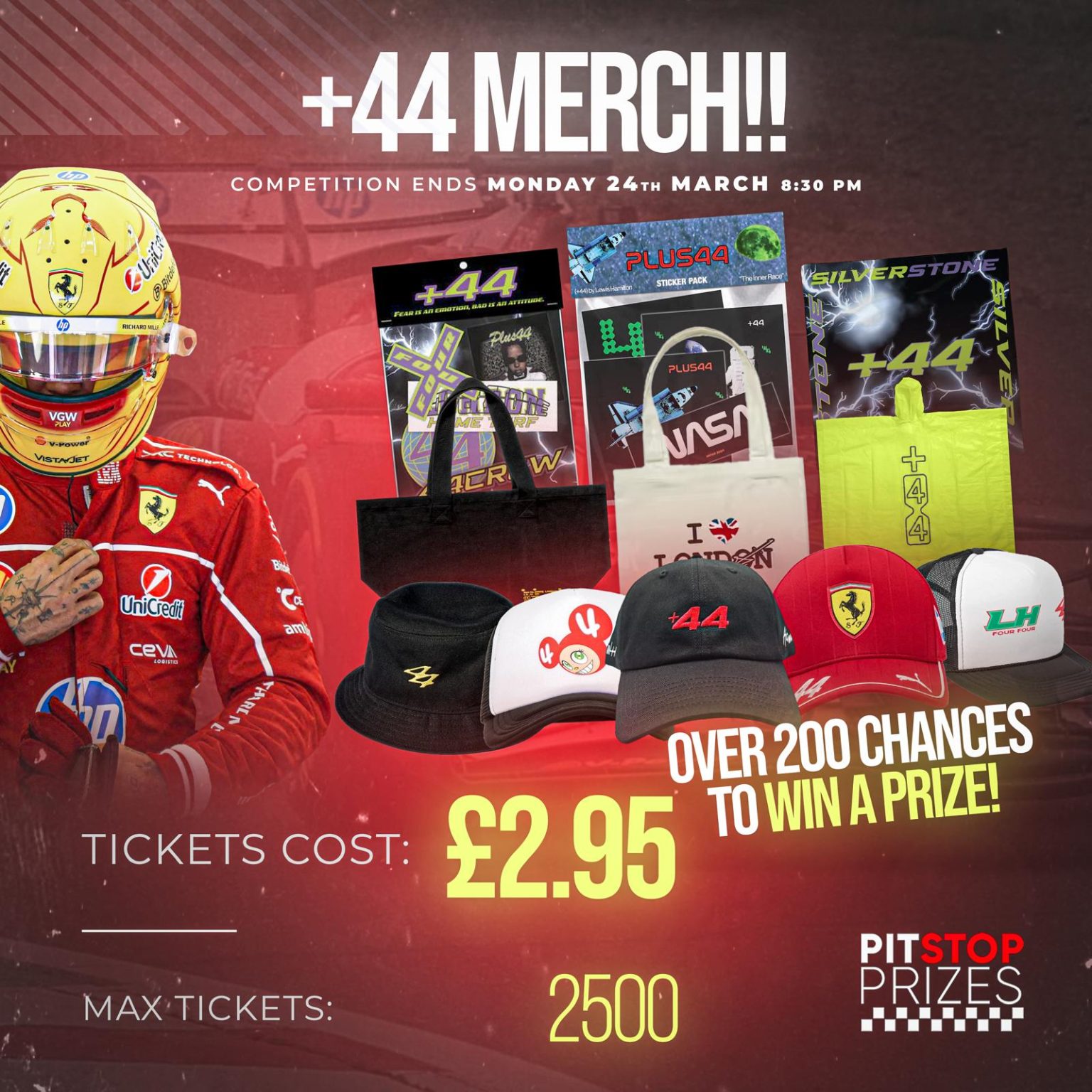 PITSTOP PRIZES – You have to be in it to Win it