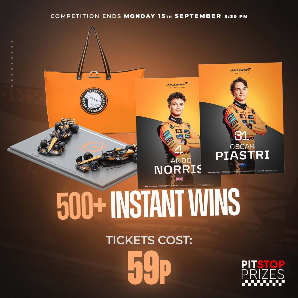 59P: LUGGAGE + POSTERS + 1:64 MODEL SET! 500+ INSTANT WINS! – PITSTOP PRIZES