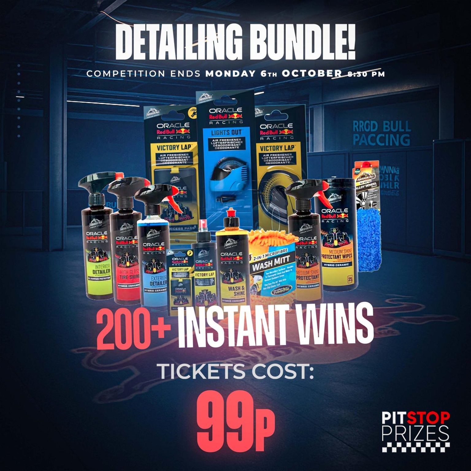 PITSTOP PRIZES – You have to be in it to Win it