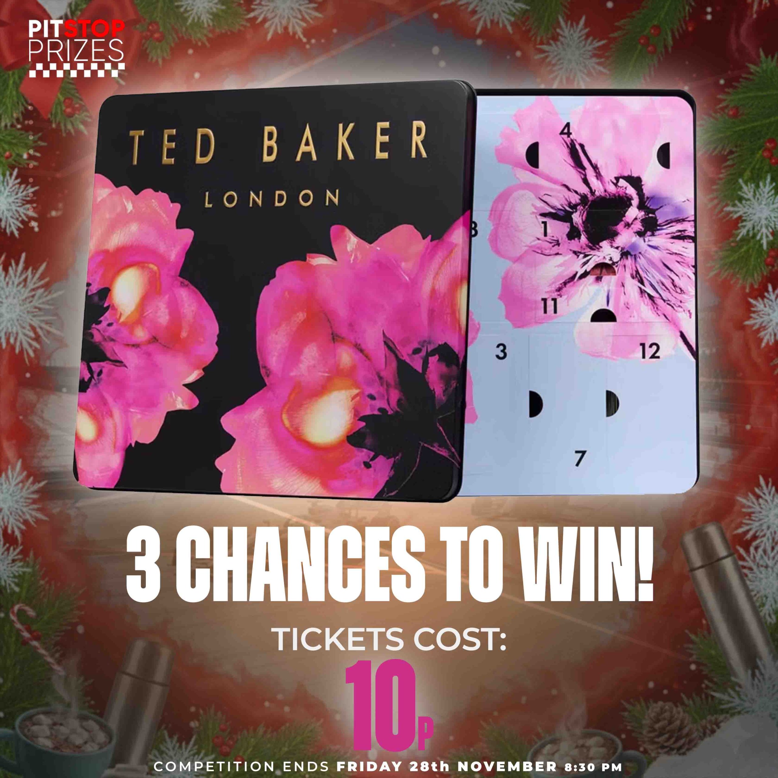 10p: TED BAKER ADVENT CALENDAR! – PITSTOP PRIZES