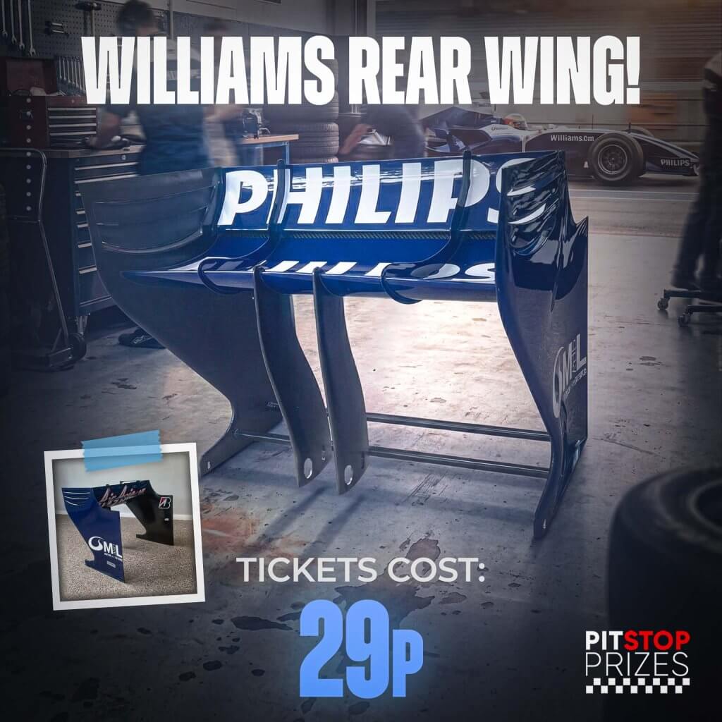 29p: WILLIAMS FW31 REAR WING! – PITSTOP PRIZES