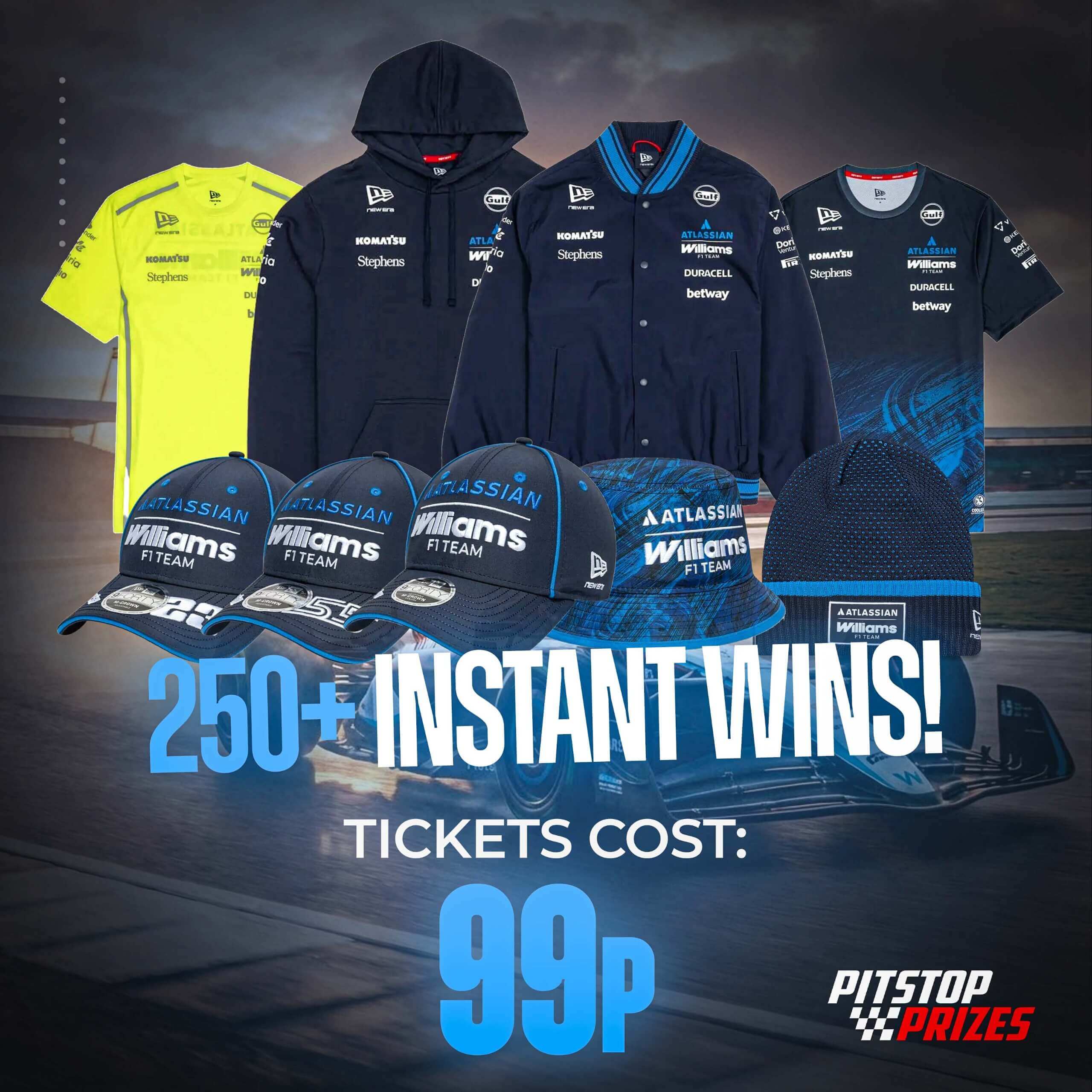99p: ALL NEW 2026 WILLIAMS RACING MERCH! – PITSTOP PRIZES